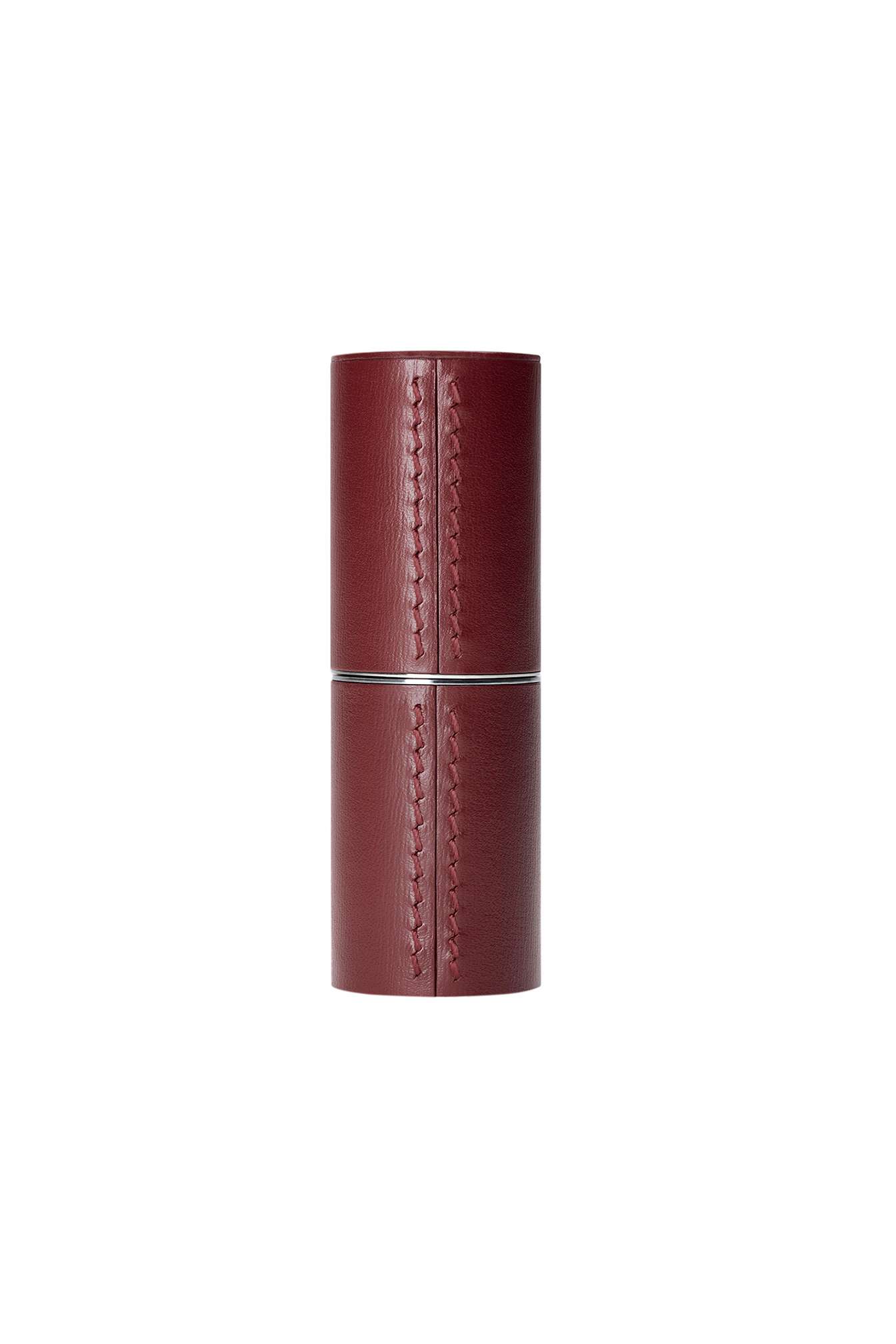 Refillable Chocolat Fine Leather Lipstick Case - FARADAYS